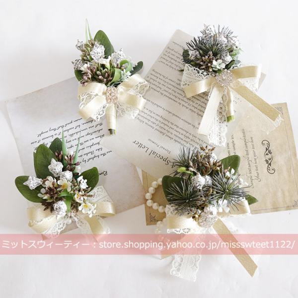 ブライダル、結婚式場、スタジオ、ロケーション撮影に新郎様用ブートニア、ウェディング、パーティー、前撮り、二次会、卒業式など使えてリストブーケ、生花と違って枯れることがないので、思い出と一緒にいつまでも形として残せます。◆手作りのため、多少の...