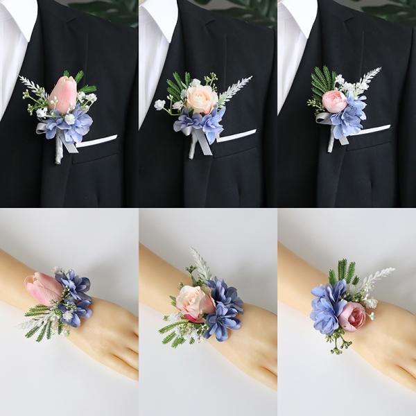 ブライダル、結婚式場、スタジオ、ロケーション撮影に新郎様用ブートニア、ウェディング、パーティー、前撮り、二次会、卒業式など使えてリストブーケ、生花と違って枯れることがないので、思い出と一緒にいつまでも形として残せます。◆PC、環境、光の具合...