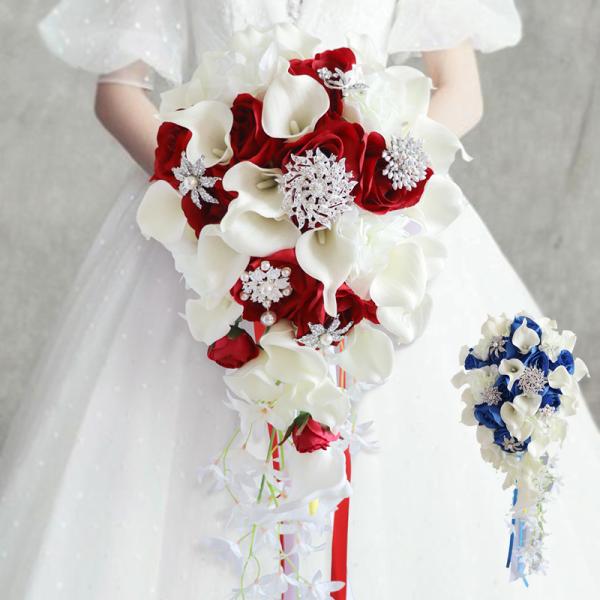 可愛いブーケです。ブライダル、イベント贈答品、インテリアに最適です。晴れの舞台に、新しいタイプのサプライズプレゼントとしてお勧めです。生花と違って枯れることがないので、思い出と一緒にいつまでも形として残せます。サイズ：幅約 25cm 高さ約...