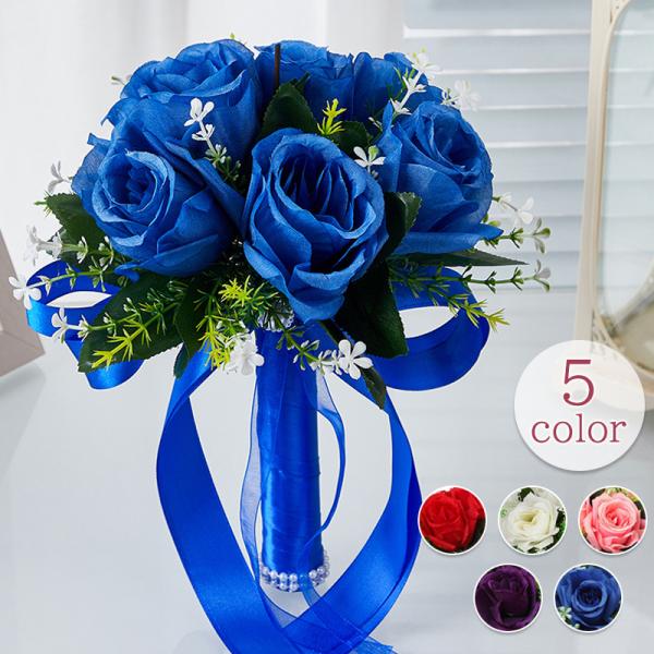 可愛いブーケです。ブライダル、イベント贈答品、インテリアに最適です。晴れの舞台に、新しいタイプのサプライズプレゼントとしてお勧めです。生花と違って枯れることがないので、思い出と一緒にいつまでも形として残せます。サイズ：幅約 20cm 高さ約...