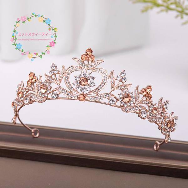 ティアラ クラウン ヘッドドレス 髪飾り 花嫁 結婚式 挙式 飾り ヘアアクセサリー カチューシャ 頭飾り ブライダル 披露宴 二次会 発表会 演奏会 コンサート ウエディング/ウェデイング 王冠 ジュエリー ウェディング小物 高品質 おし...