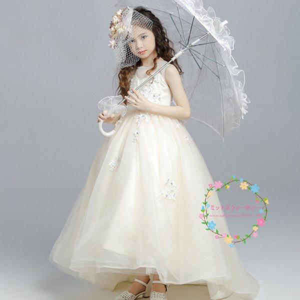 ウエディングドレスや高級ドレスを多くご覧いただいた方にはおわかり頂ける上質の子供ドレスです。◆サイズ参考：100サイズ　　バスト58CM　　ウエスト56CM　　着丈83CM110サイズ　　バスト60CM　　ウエスト57CM　　着丈90CM1...