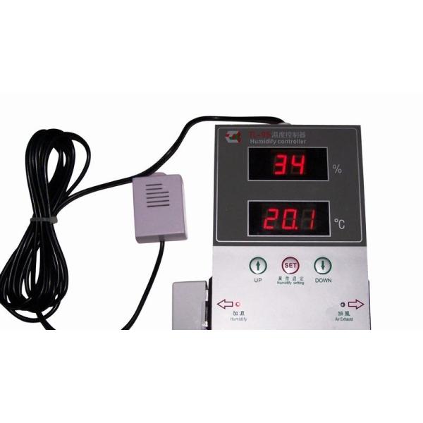 附属のセンサーで湿度を検知し、ご希望の設定湿度で接続されている加湿器の運転開閉をコントロール出来る湿度センサーコントローラーです。弊社遠心式加湿器のMT5500及びTL5500への接続のみならず、他社製遠心式加湿器との接続も可能です。