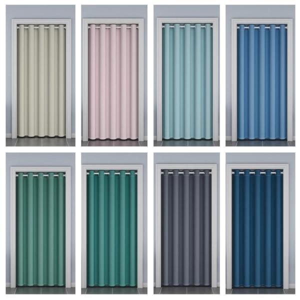 間仕切りカーテン 断熱防寒 アコーディオンカーテン ドアカーテン ハトメ仕様 のれん おしゃれ 遮光 ロング 180cm丈 暖簾 突っ張り棒付き 保温