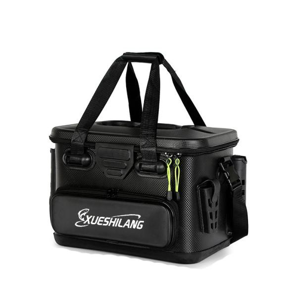 釣り バケツ 釣り用ケース タックルバッグ バッカン ロッドホルダー付き 釣りボックス 多機能  大容量 EVA素材 防災 収納コンテナ タックルバッグ