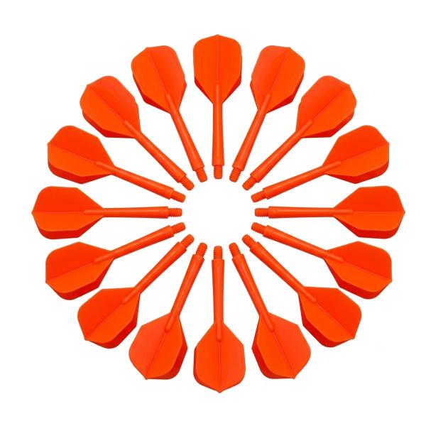 ハウスダーツ用（１／４）インチ蛍光オレンジフライト