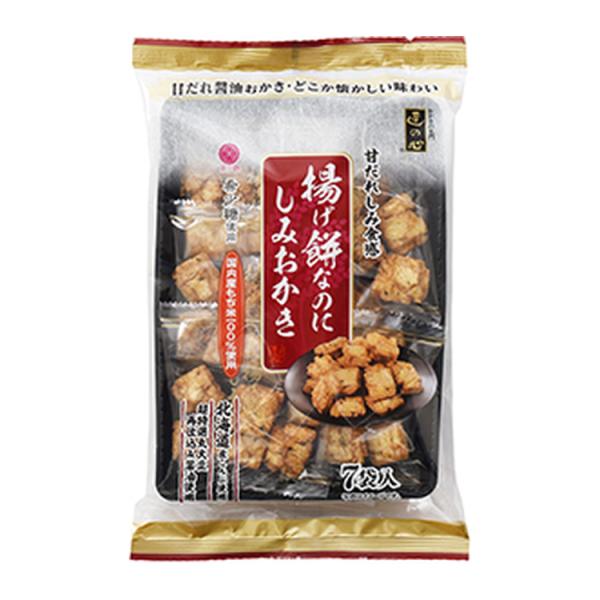 揚げ餅でありながら味がしっかり染み込んだ独特の食感が楽しめるおかきです。外はサクッと中はしっとりとした仕上がりで、醤油の旨みが広がります。個包装で食べやすく、おやつやおつまみにも適しています。新しい食感として口コミでも注目されています。