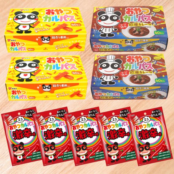 【発売日：2025年11月18日】【セット内容】・おやつカルパスＢＯＸ１３６ｇ（４０本入り）　２箱・おやつカルパス欧風カレー味ＢＯＸ１２０ｇ（４０本入り）　２箱・激辛カルパス唐辛子１８ｇ（１０本入り）　５袋