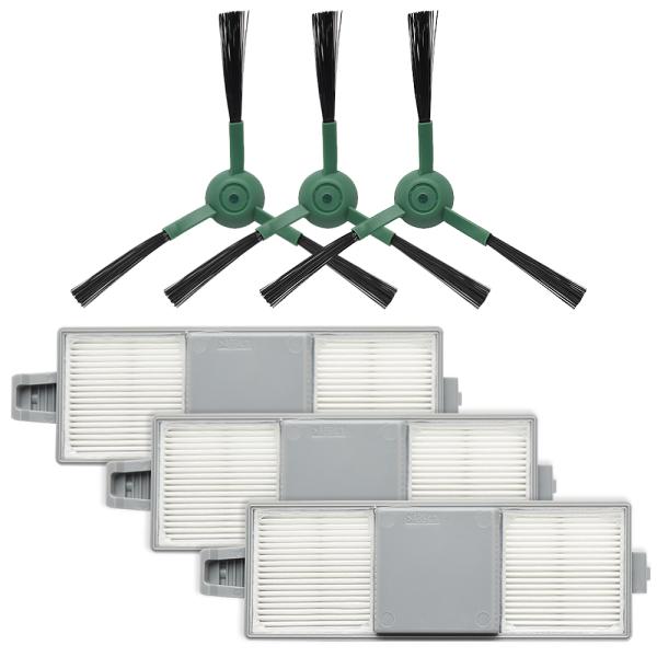 205 DustCompactor Combo ロボット 対応 交換パーツ 6点セットの互換品です。『メーカー純正品ではありません』《商品詳細》セット内容：エッジクリーニングブラシ 3個　　　　　　ダストカットフィルター 3個対応機種：20...