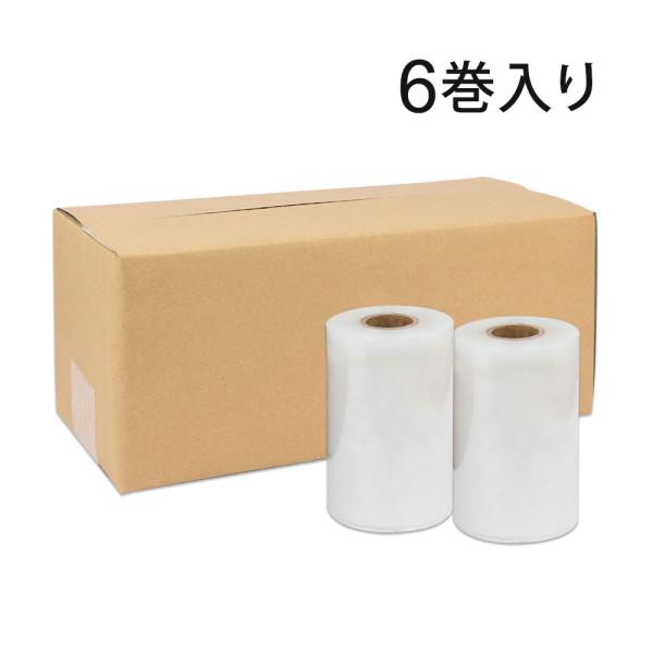 ★沖縄県、又は一部離島への配送は行っておりません。予めご了承ください。【商品詳細】色：透明厚み：17μサイズ：幅100mm×150m巻紙管内径：1インチ材質：ポリエチレン【検索ワード】梱包資材　ストレッチフィルムミニ ハンディラップ 梱包用...