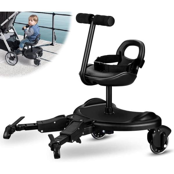 車輪は万向ユニバーサルホイールで、360度で自由に回転できます。 耐摩耗性が良くて製震機能もあるので、衝撃をやわらげることができます。 スムーズに使用 高品質PUユニバーサルホイールを採用して、衝撃吸収、柔らかで耐摩耗性が良い。 ベビーカー...