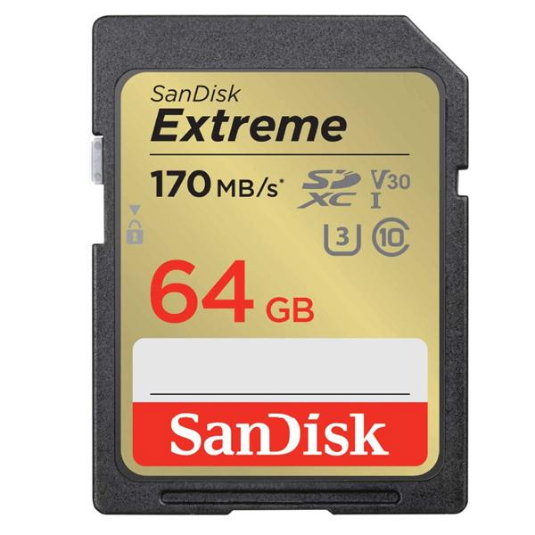 最大80MB/秒の記録速度最大170MB/秒の転送速度ビデオスピードクラス30(V30)、UHSスピードクラス3(U3)とCLASS10に対応し、4K動画やフルHD動画の撮影に最適