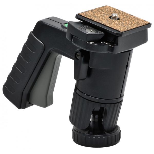 [クイックシュー式小型グリップ式雲台。グリップを握って自在に構図を調節できる！小型三脚に最適な雲台。]