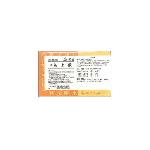強気上散　眩暈、耳なり、消化不良に