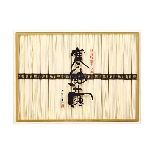 【三越伊勢丹 御中元 総合カタログ ギフトコード】Ｂ０２２１９３ 【商品名】島原手延素麺「寒紬繭（かんつみまゆ）」【内容量】島原手延素麺５０ｇ×１６【外装サイズ】縦21×横29×高さ4cm