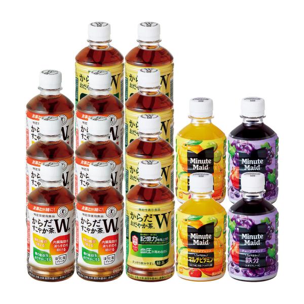 【三越伊勢丹 御中元 総合カタログ ギフトコード】Ｂ０２７６３３ 【商品名】〈日本コカ・コーラ〉からだすこやか茶Ｗ＋・からだおだやか茶Ｗ・ミニッツメイド詰合せ【内容量】からだすこやか茶Ｗ＋（特定保健用食品）×６、からだおだやか茶Ｗ（機能性表...