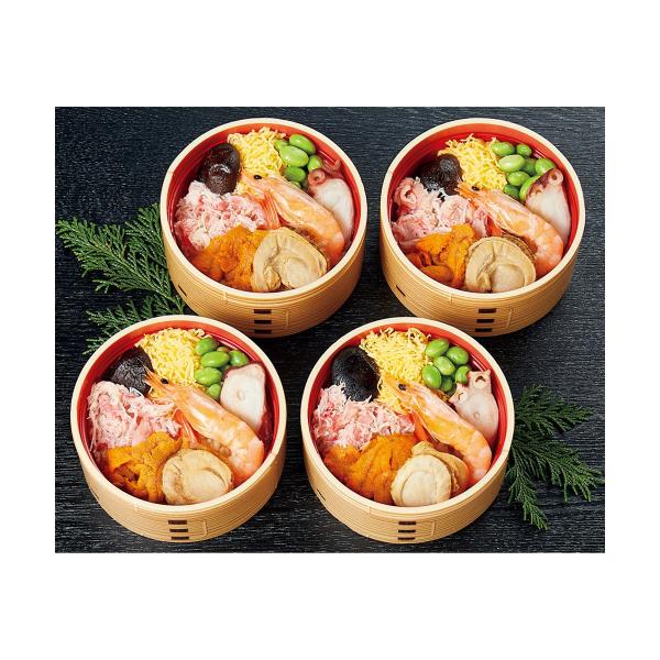 【三越伊勢丹 御中元 総合カタログ ギフトコード】Ｙ０３６６７３ 【商品名】〈ＢＩＳＨＯＫＵ　ＳＥＮＳＡＩ（ビショク　センサイ）〉彩り海鮮わっぱ飯【内容量】彩り海鮮わっぱ飯２２０ｇ×４【消費・賞味期間】冷凍で３０日【外装サイズ】縦27×横2...