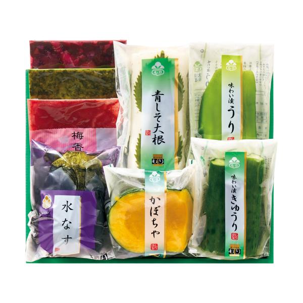 【三越伊勢丹 御中元 総合カタログ ギフトコード】Ｄ０３７２４３ 【商品名】〈京都もり〉夏の京つけもの詰合せ【内容量】水なす浅漬・味わい漬きゅうり各１本、浅漬かぼちゃ・味わい漬うり・青しそ大根各１／４個、嵯峨しば漬・おむすびみぶ菜・梅香漬各...