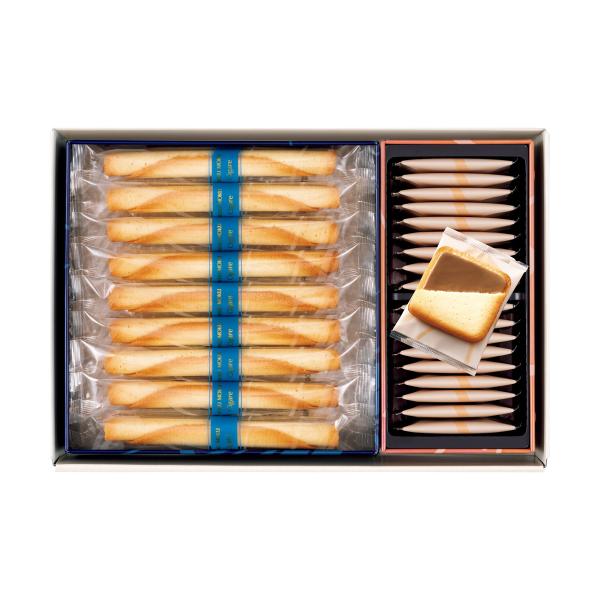【三越伊勢丹 御中元 総合カタログ ギフトコード】Ｂ０４０４１３ 【商品名】〈ヨックモック〉アソルティモン　ドゥ　ビスキュイ【内容量】シガール・ドゥーブルショコラオレ×各１８【外装サイズ】縦20×横28×高さ6cm