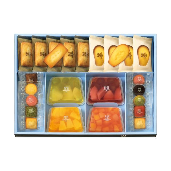 【三越伊勢丹 御中元 総合カタログ ギフトコード】Ｂ０４０５７３ 【商品名】〈アンリ・シャルパンティエ〉テリーヌ・ドゥ・フリュイ・アソート【内容量】フルーツゼリー４種×各１、フィナンシェ×５、マドレーヌ×４、プティ　ガトー　アソルティ×１０...