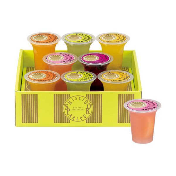 【三越伊勢丹 御中元 総合カタログ ギフトコード】Ｂ０４１５３３ 【商品名】〈資生堂パーラー〉フリュイジュレ【内容量】ピーチ＆ピーチ・ブラックチェリー＆カシス×各１、はっさく＆グレープフルーツ・マンゴー＆パッション・ラ　フランス＆グリーンア...