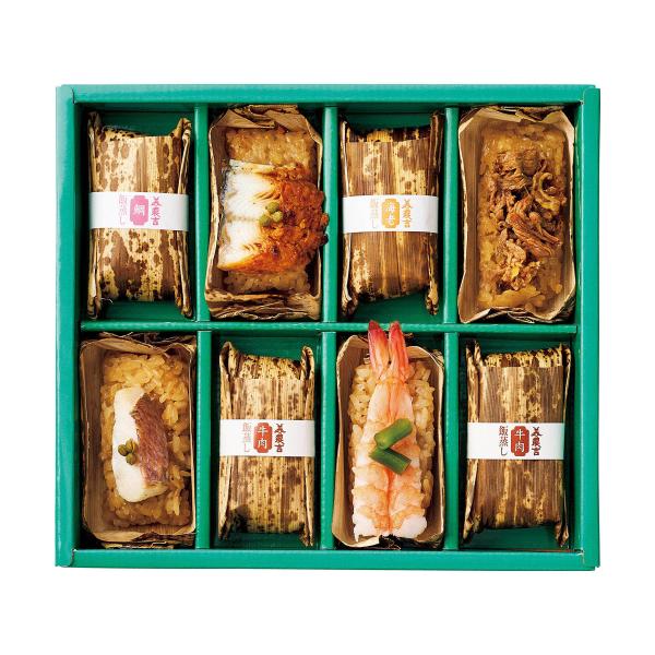 【三越伊勢丹 御中元 総合カタログ ギフトコード】Ｙ０４８０６３ 【商品名】〈京料理　美濃吉〉お凌（しの）ぎ飯（いい）蒸し詰合せ【内容量】鰻飯蒸し（うなぎは国産）×１、牛肉飯蒸し×３、海老飯蒸し・鯛飯蒸し×各２、各５０ｇ【外装サイズ】縦23...