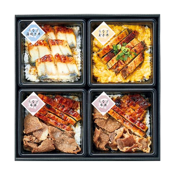 【三越伊勢丹 御中元 総合カタログ ギフトコード】Ｙ０４８８８３ 【商品名】少量うなぎ蒲焼丼ぶり詰合せ（レンジ対応）【内容量】うなぎ牛丼１２０ｇ×２、うなぎ蒲焼丼１２０ｇ・うなぎ玉子丼１２５ｇ×各１（うなぎは愛知県産）【外装サイズ】縦22×...