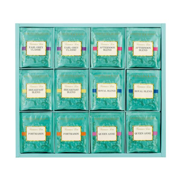 【三越伊勢丹 御中元 総合カタログ ギフトコード】Ｂ０８２０５３ 【商品名】〈フォートナム＆メイソン〉ティーバッグ詰合せ【内容量】ロイヤルブレンド・クイーンアン×各６／英国製（茶葉：インド・スリランカ（セイロン））、アールグレイクラシック×...