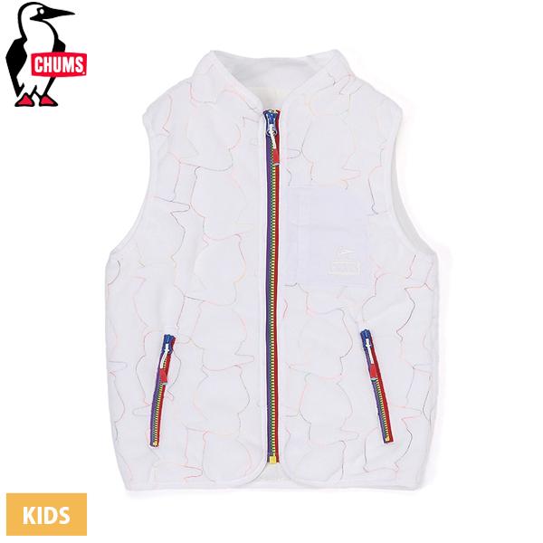 ▼ブービーバードのシルエットをキルティングの柄として落とし込んだ中綿入りのフリースベスト(キッズサイズ)■素材特性程よく肉厚なポリエステル素材を使用。保温性が高く、キルティング仕上げになっているため綿の偏りを防止。中綿入りであたたかく、真冬...