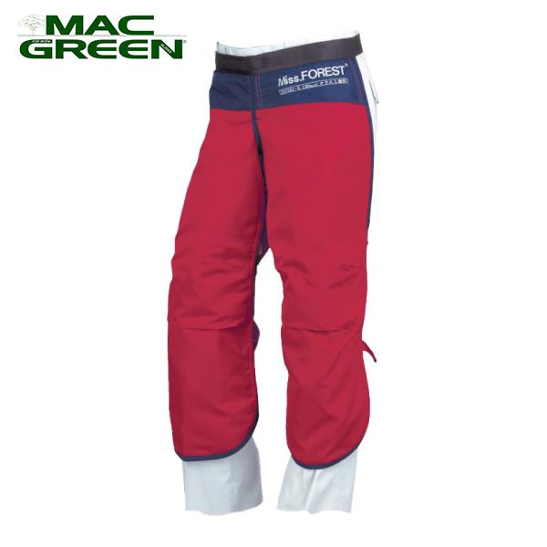 ▼Miss FOREST”はチェンソーの接触によるケガを軽減する ため、ヨーロッパの安全性基準EN381-5のクラス1(20m /秒)規格に適合した安全設計です。チェンソーが接触した際に、防護衣の内部に組み込まれた特殊繊維が内側から引き出さ...