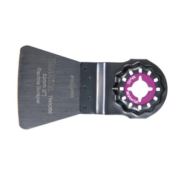 ▼マルチツール先端工具 STARLOCKシリーズコーキング、接着剤剥がし用ブレード■仕様【形状】スクレーパ【入数】1【刃幅】52mm【刃長】38m【材質】炭素工具鋼【用途】コーキング除去、塗料剥がし【推奨作業】塗装剥離：最適シーリング材：最...