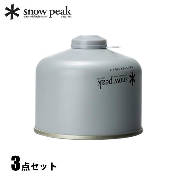 ▼▼▼セット内容▼▼▼スノーピーク ギガパワーガス 250 イソ (GP-250SR)×3■仕様【サイズ】Φ10.7×9cm【内容物】LPG(液化イソブタン・液化ブタン)【NET】220g(1個あたり)[ スノーピーク アウトドア キャンプ...
