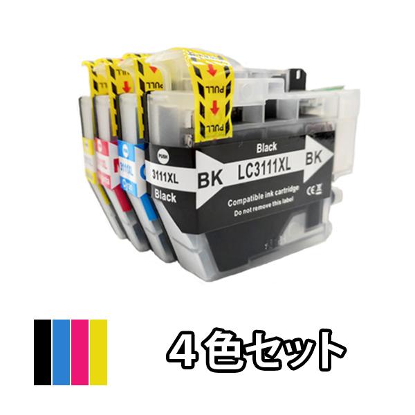 【発売日：2021年07月23日】■LC3111-4PK 4色セット( 内容品 )■LC3111BK（ ブラック ) ×１個■LC3111C（ シアン ) ×１個■LC3111M（ マゼンタ ) ×１個■LC3111Y（ イエロー ) ×１...