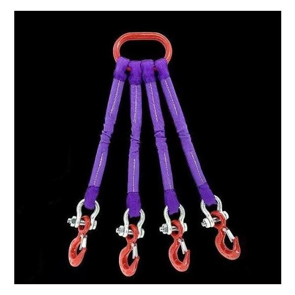 商品説明 ※照明により色など実物と多少誤差が生じる場合があることを予めご了承ください。※材質：ポリエステル 合金鋼製 ※サイズ：長さ：約1m幅：約4cm使用荷重：約2t※手作業での採寸の為、若干誤差がある場合があります。ご了承下さい。注意事...