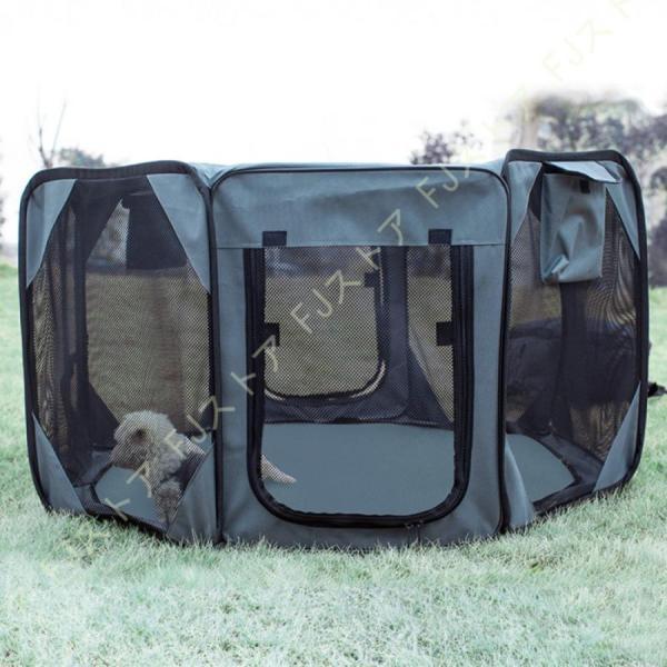 八角形 ペットサークル 猫 犬 折畳み高品質な600DオクスフォードとPVCネットを使用しており、耐久性優れ、犬猫の軽い噛みや騒ぎには大丈夫、そして防水効果も抜群で、室外のアウトドアの場合には心配ありません。使わない時は折りたたんで、スペー...