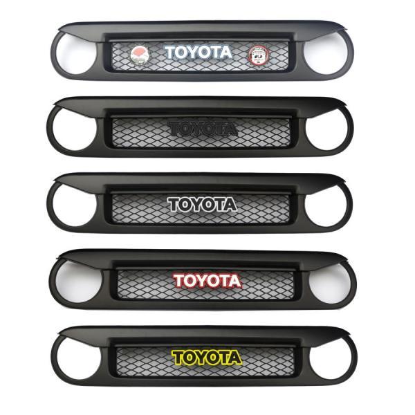 ■適合車種/年式トヨタ FJ クルーザー FJ Cruiser（2007-2020）■商品仕様素材：ABSカラー：ホワイト、ブラック（写真をご参照ください）（ロゴ：ホワイト、ブルー、レッド、イエロー）商品数量：1p【注意事項】※お車の年式型...