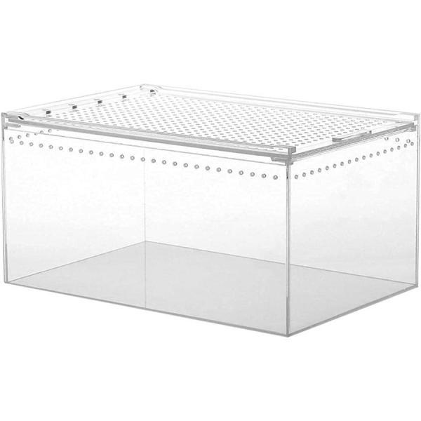 ● 飼育タンク 仕様：約20x15x10CM ；約25x15x15CM；約30x20x15CM；約10.3x8.3x6CM。安全で無毒で、強く、変形しないように、破損することなく圧力に耐えることができます。● アクリル 飼育ケージ：安全で環...