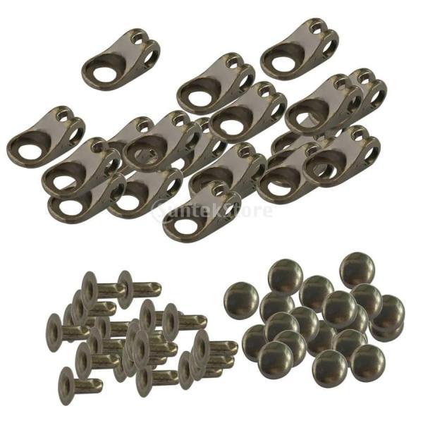 説明: 20セットの靴ひもバックル、使いやすい耐久性、安全性、実用性これは、ブートシューズ靴バックル、ハンドバッグストラップコネクタ、DIYの財布の作成など登山に適していますアウトドアシューズシューズとバッグストラップを接続するための素晴ら...