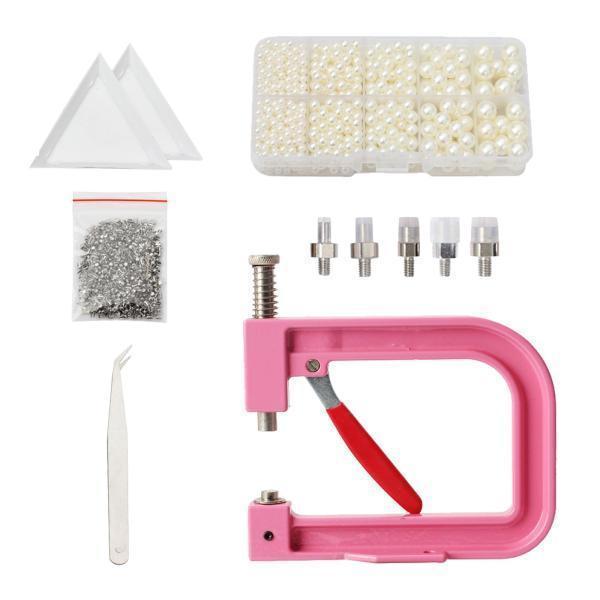 説明:[内容物]パールセッティングマシン1台.4mm.5mm.6mm.8mm.10mmの5つの異なるサイズのスクリューヘッド.1000個のハンドプレスネイル.780個の異なるサイズのビーズ.ピンセット1個.トレイ2個が含まれています.クラフ...