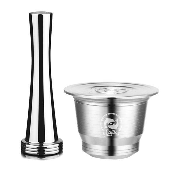 仕様:材質:304ステンレス鋼コーヒーカプセルサイズ(上径×下径×高さ):約36.7x23x26.9mm /1.44x0.91x1.06インチコーヒータンパーサイズ:約. 80x24.5mm /3.15x0.96インチカラー:シルバーパッケ...