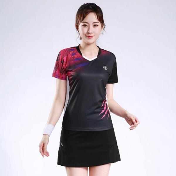 卓球ユニフォーム 上下セット 卓球 バドミントン ユニフォーム シャツ パンツ メンズ レディース 半袖 ゲームシャツ トップス 半ズボン 男性 女性