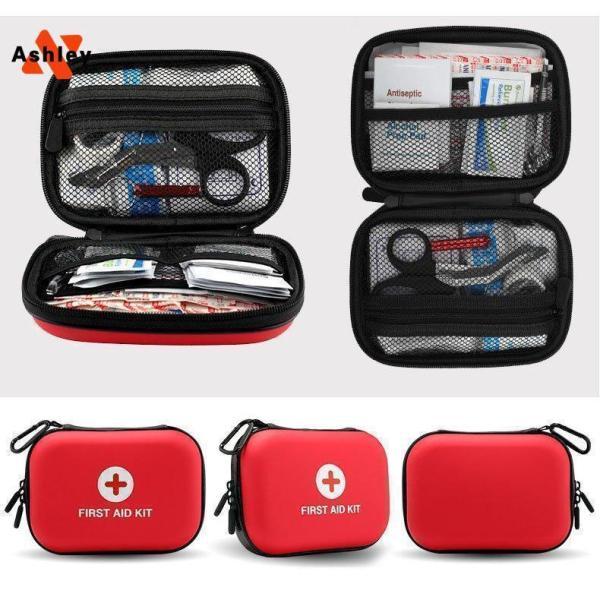 救急セット ファーストエイドキット 点 携帯用 スポーツ 登山 ポーチ 持ち歩き おすすめ 中身 バンドエイド キャンプ アウトドア 子供 防災 救急箱注意：このセットには応急箱のみが含まれており、追加の薬剤は含まれていません。