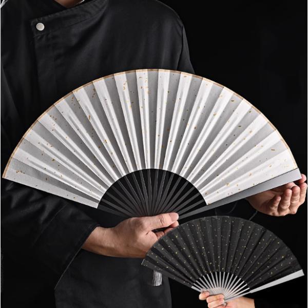 扇子 鉄扇 護身扇 ファン うちわ 一尺 ブラック 黒鉄扇 金鉄扇 白鉄扇 重厚感 鉄扇子 護身 持ち歩き 人気 贈り物素材：合金+ステンレス+アルミ合金+きぬふ