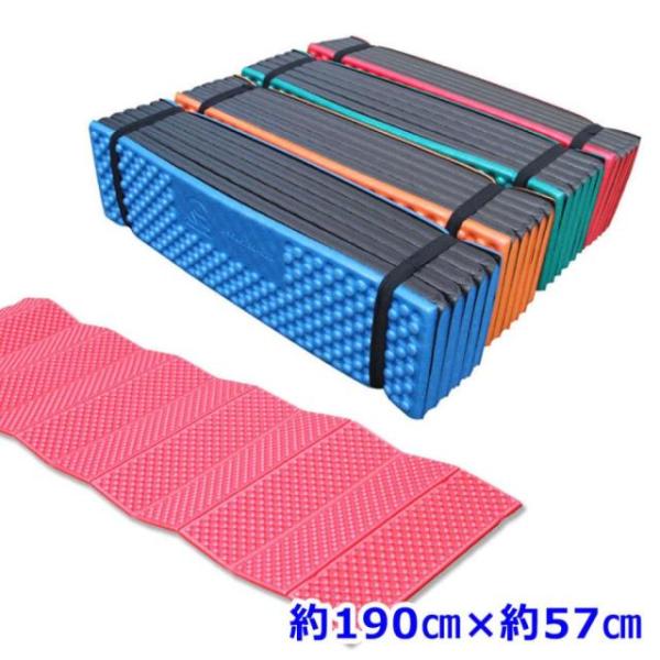 収納に便利な折りたたみ式のキャンプマットです。厚さ2cmでクッション性抜群のキャンプマット。しかも、軽量なので、持ち運びにも便利なキャンプマットです。キャンプやBBQなどのアウトドアだけではなく、ヨガやストレッチ、レジャーシートとしてもオス...