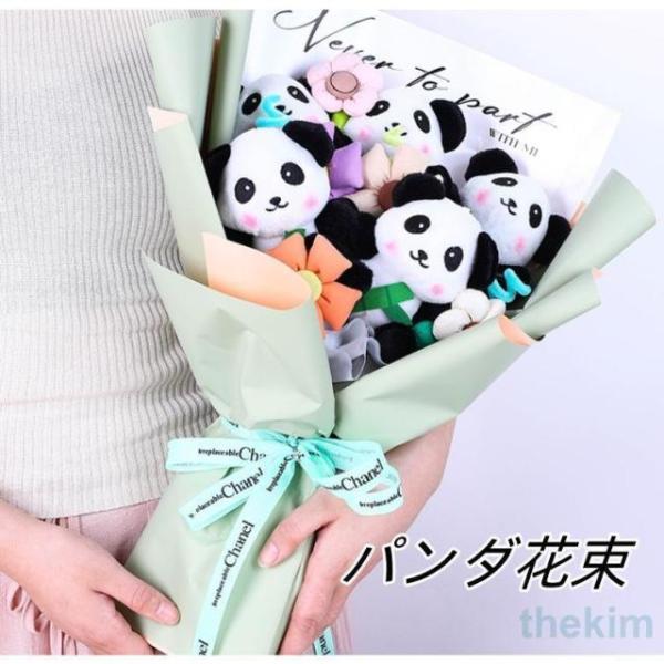 永生花 ソープフラワー ギフト　パンダ 枯れない花  造花 パンダ入り 花束 プレゼントバラ バレンタイン 母の日 お祝い 誕生日 結婚記念日 卒業式【POINT】もらってうれしい　プチギフトパンダ入り花束ギフトです。大切な方にへの、感謝の...