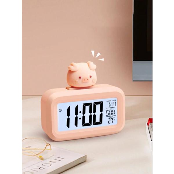 多機能発光式 ベッドサイド目覚まし時計 デジタル 部屋装飾 入学卒業誕生日ギフト