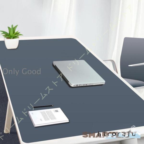 【防水仕様＆滑り止め】傷や汚れから机を守って、うっかり飲み物やコーヒーをこぼれても掃除しやすいです。デスクマットはずれにくく滑り止め効果がよく、勉強机、オフィスデスク、テーブル、ダイニングテーブルなどにお使いいただけます。【お使いのデスクを...