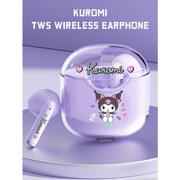 サンリオ クロミ TWS ワイヤレスイヤホンは、Bluetooth 5.4、60時間のバッテリー寿命、優れた音質、ゲームオーディオ同期、セミインイヤーフィット、ユニークなクロミデザインを備え、音楽愛好家、ゲーマー、ファッションに敏感な人に最...