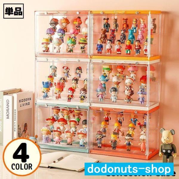 積み重ね可能！卓上ディスプレイに?プラスチック製の3段コレクションケースです。便利なマグネット式の蓋付きタイプ☆【サイズについて】画像をご参照ください。【素材について】PS他【カラーについて】生産ロットにより柄の出方や色の濃淡が異なる場合が...