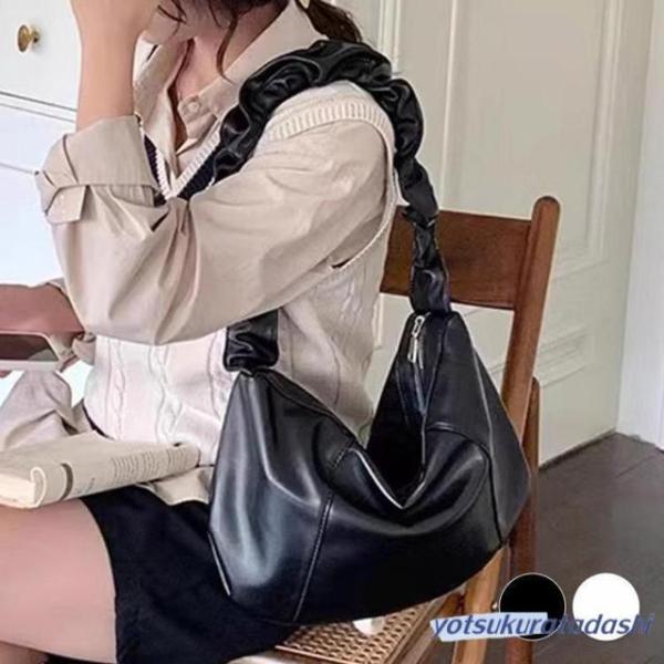 ■セット内容・1点・バッグ本体こなれ感あるデザインGather One Hundle Sholder Bag2WAY仕様/マチあり「ハンドルのくしゅくしゅが可愛いポイント」・2wayで使える・収納しやすいマチ付き・長めの持ち手で肩掛けOKお...